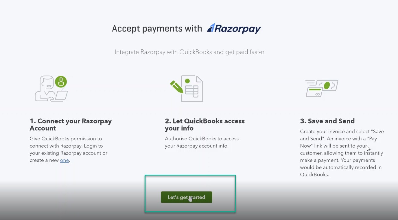 Payment enabled invoices—Razorpay