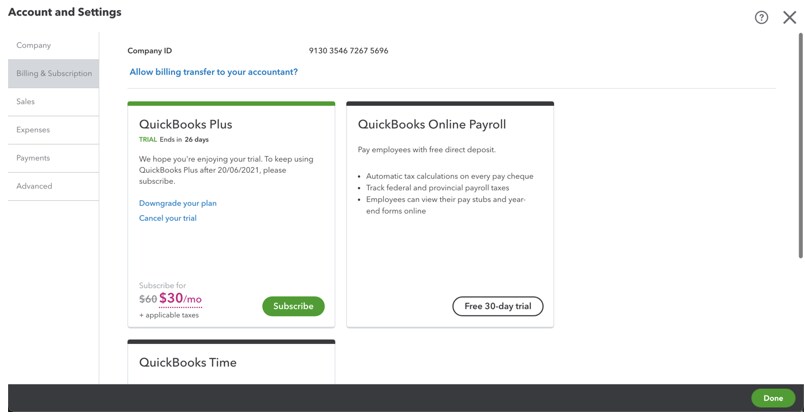 Accountant billing and client management changes (Canada)
