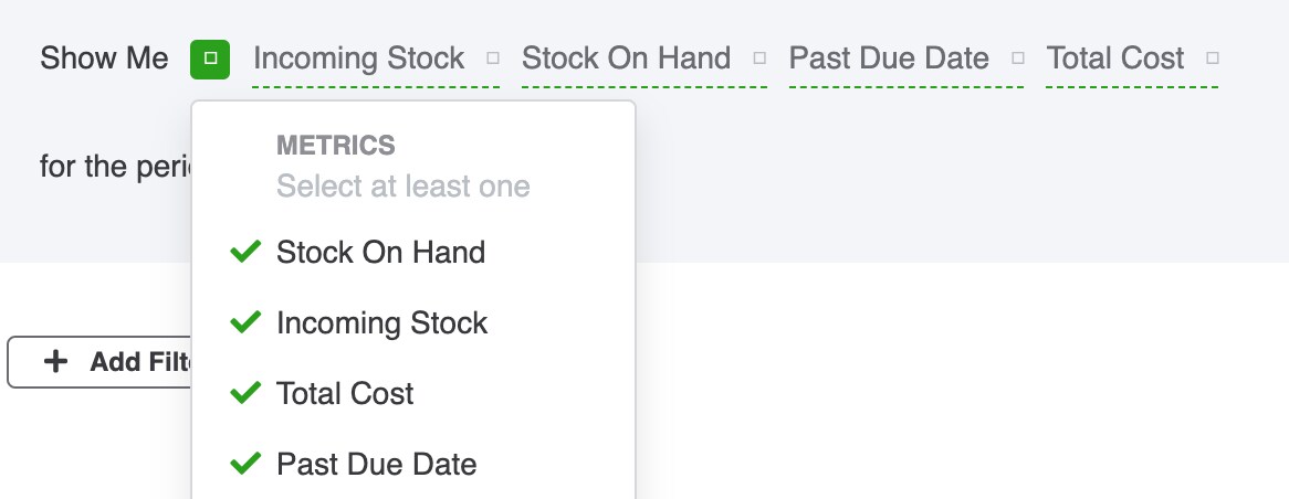 How to run an incoming stock report?