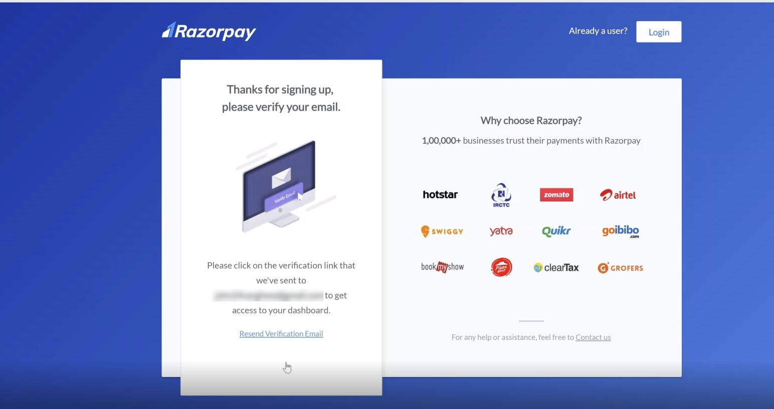 Payment enabled invoices—Razorpay