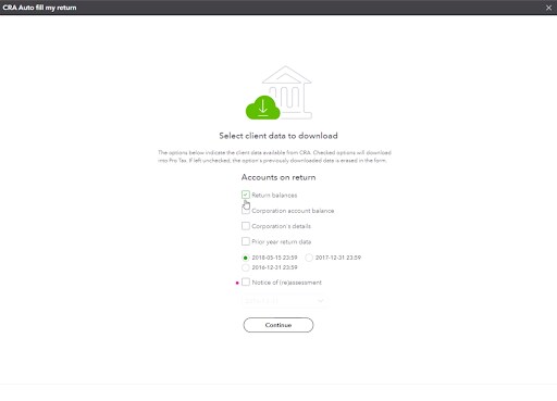 Downloading the T2 Notice of Assessment into Pro Tax