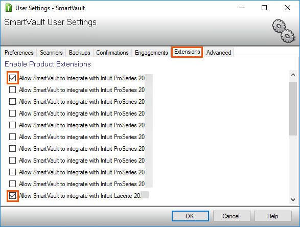 SmartVault in Rightworks for Intuit Hosting