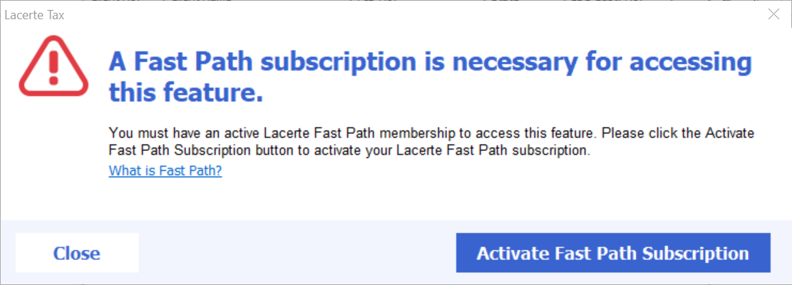 Understanding Lacerte Fast Path
